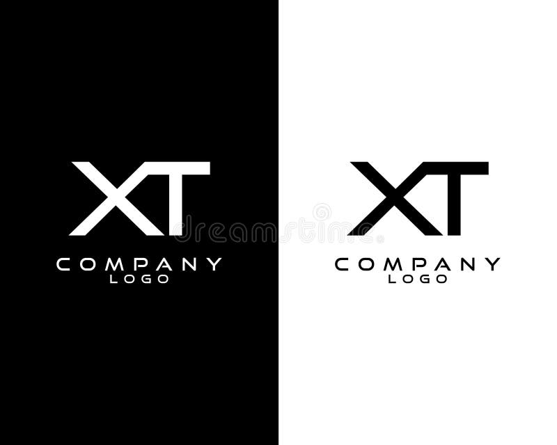 Initial Letter XT, TX Monogram Logotype Vector for Company Business ...