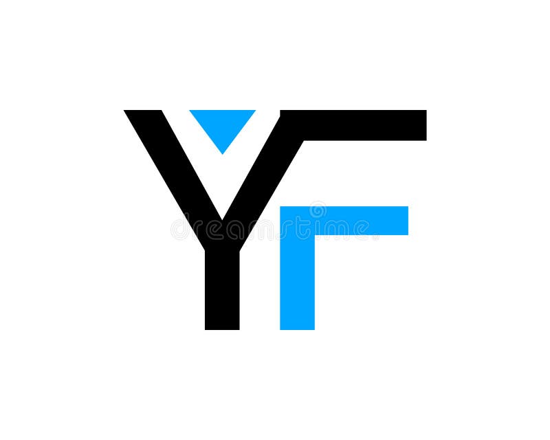 Initial Letter YF Logo Template Design Stock Vector - Illustration of ...
