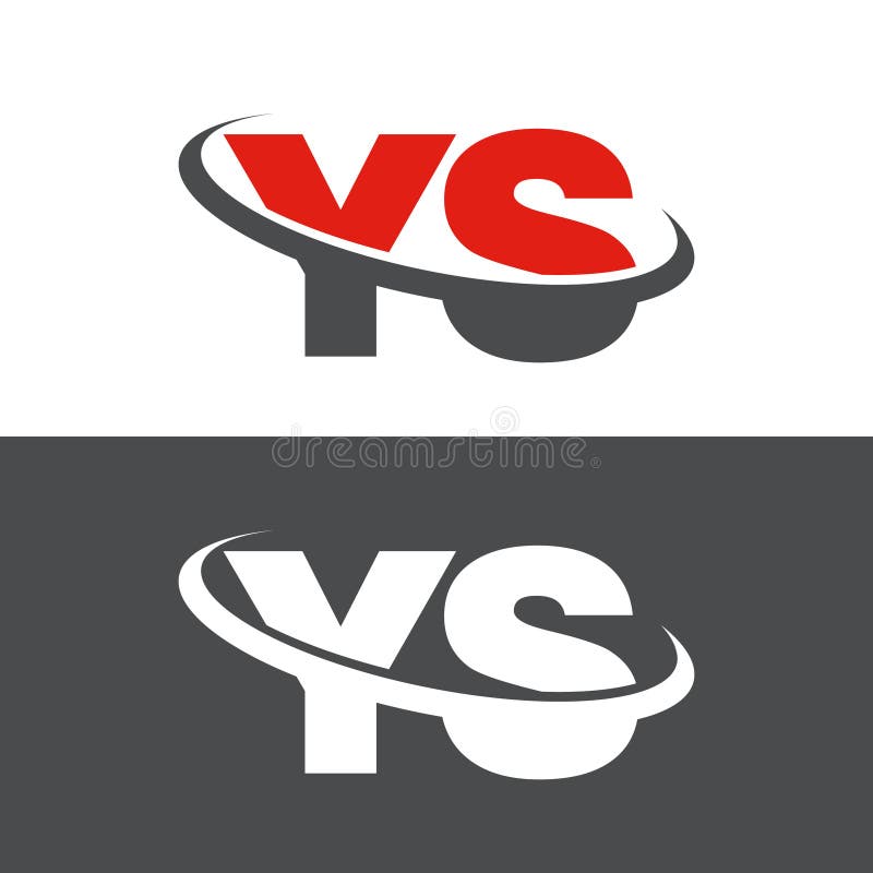 Initial Letter YS, Overlapping Swoosh Ring Logo Stock Vector ...