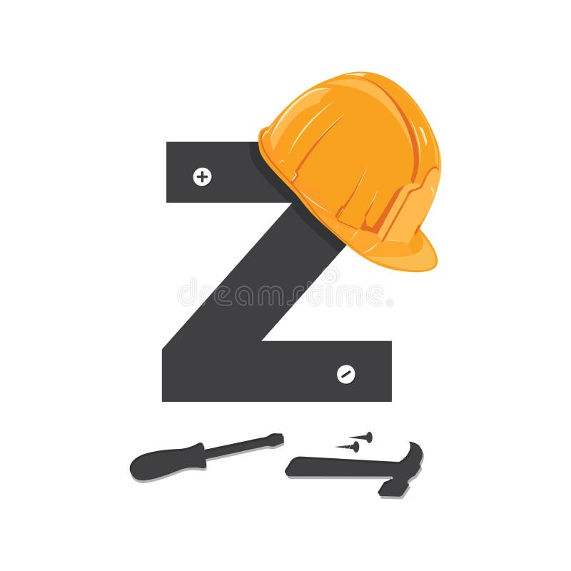 Letter Z Builder Construction Logos Stock Vector - Illustration of ...