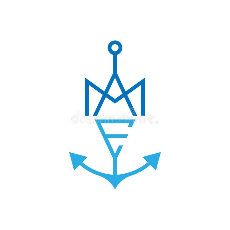 Initial Letters ACME Anchor Unique Logo Vector Stock Vector ...