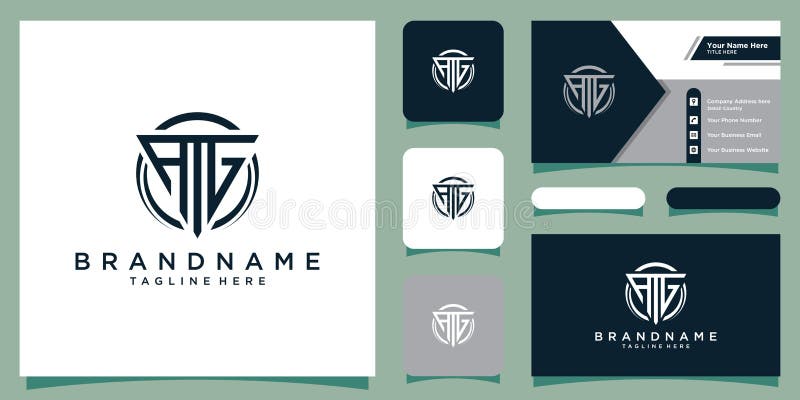 Initial Letters AMG Logo Vector Template Stock Vector - Illustration of ...