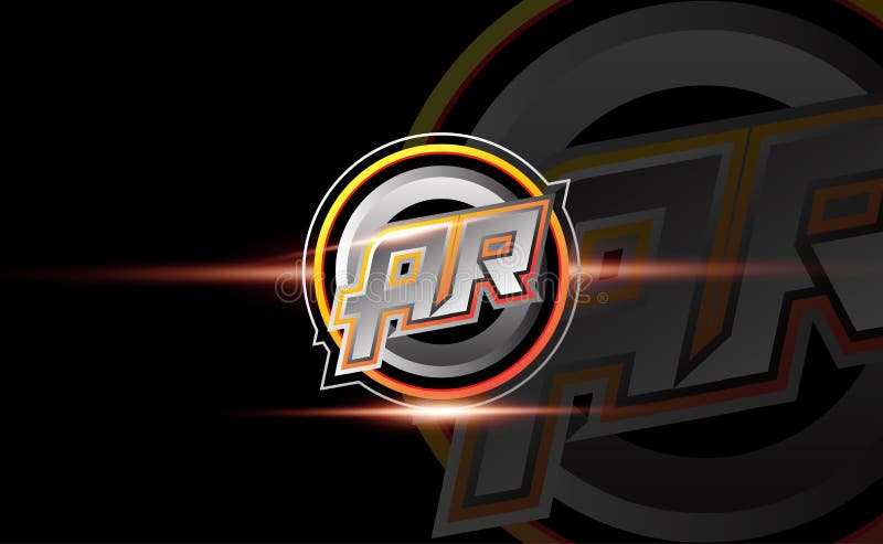 Initial Letters AR, Vector Monogram Logo Design for Esport, Twitch and ...