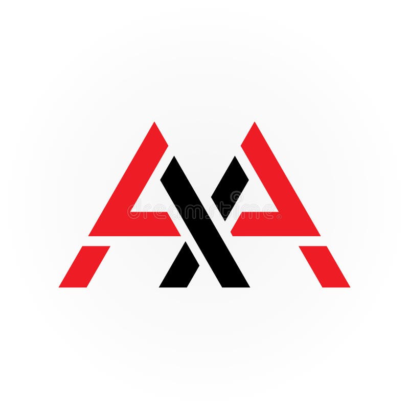 Initial Letters AXA Logo Design Vector Template Stock Vector ...