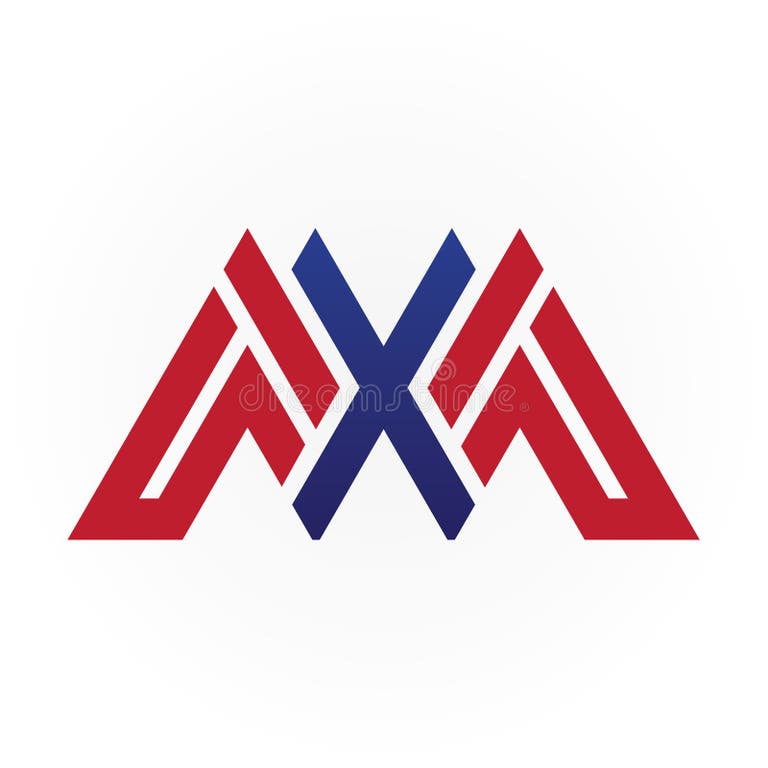 Initial Letters AXA Logo Design Vector Template Stock Vector ...