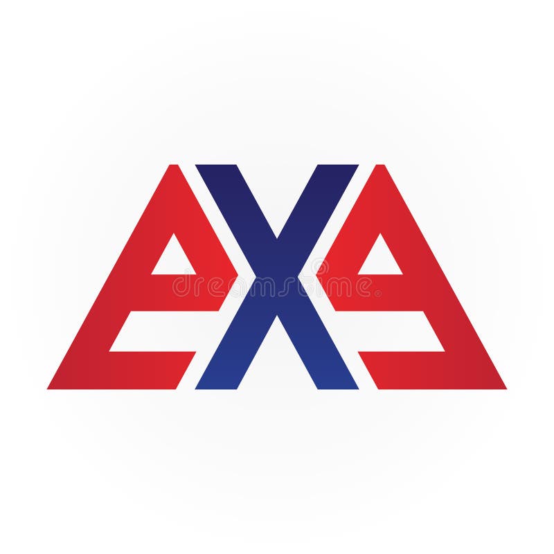 Initial Letters AXA Logo Design Vector Template Stock Vector ...