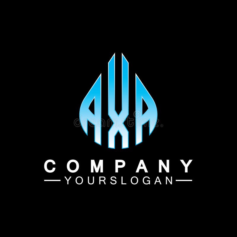 Initial Letters AXA Logo Design Vector Template Stock Vector ...