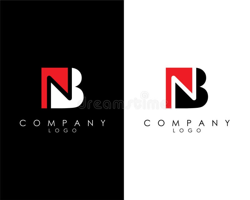 BN, NB Letter Red and Black Color Abstract Company Logo Design Vector ... BN, NB Letter Red and Black Color Abstract Company Logo Design Vector ...