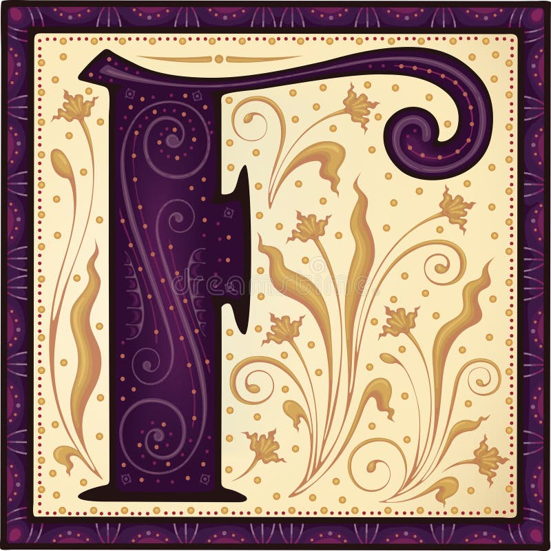 About Initial Letters F.Alphabet. Stock Vector - Illustration of ...
