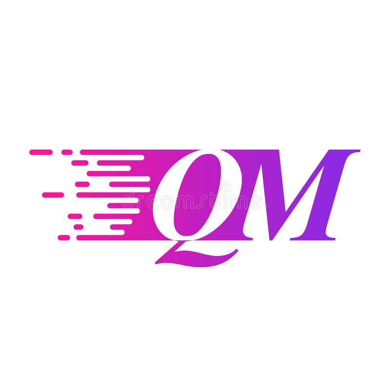 Initial Letter QM Logo Concept Design. Symbol Graphic Template Element ...