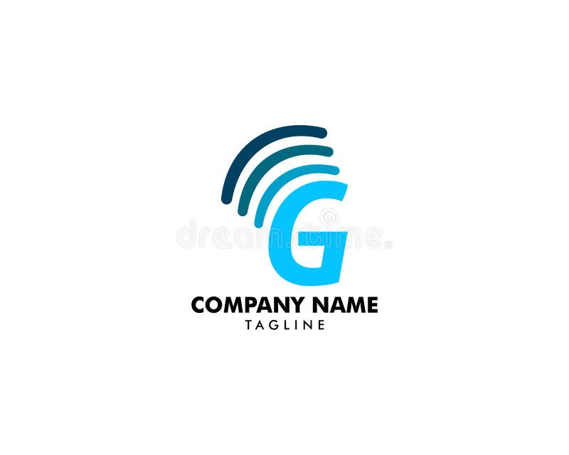 Letters G Signal Logo Design Stock Illustrations – 8 Letters G Signal ...