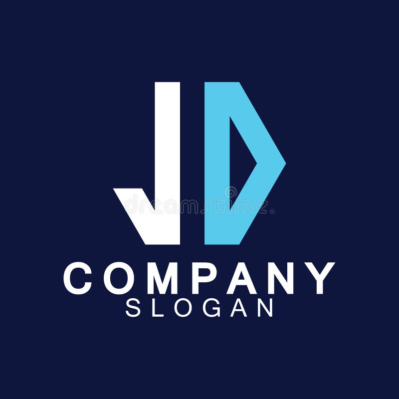 Initial Letters JD Logo Design Vector Template Stock Vector ...