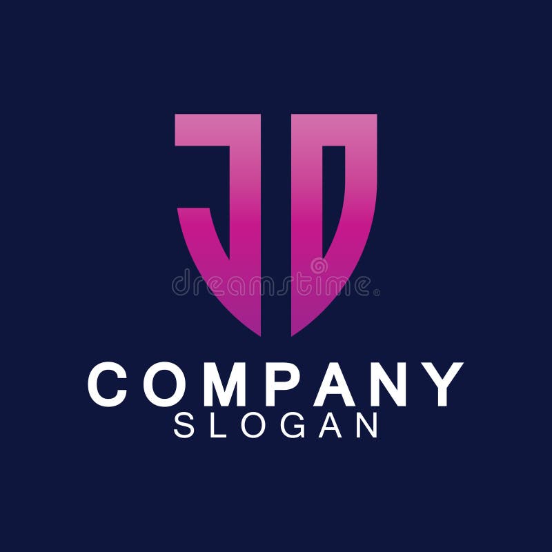 Initial Letters JD Logo Design Vector Template Stock Vector ...