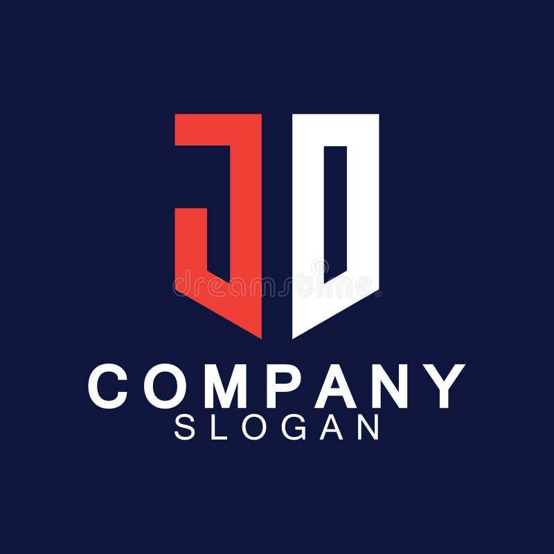 Initial Letters JD Logo Design Vector Template Stock Vector ...