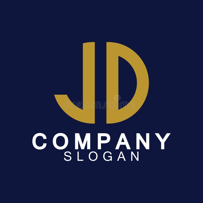 Initial Letters JD Logo Design Vector Template Stock Vector ...
