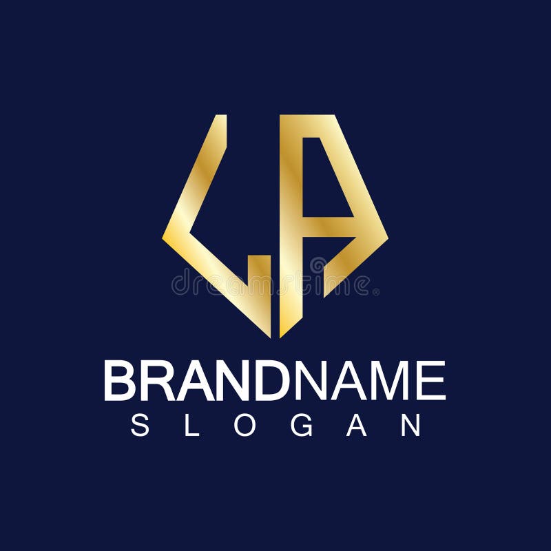 Initial Letters LA Logo Design Vector Template Stock Vector ...