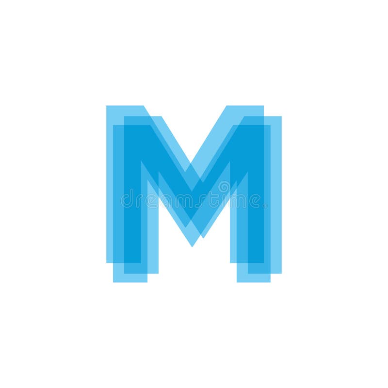 Initial Letters M Logo Design Vector Stock Vector - Illustration of ...