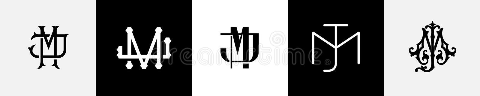 Mj Monogram Logo Stock Illustrations – 956 Mj Monogram Logo Stock ...