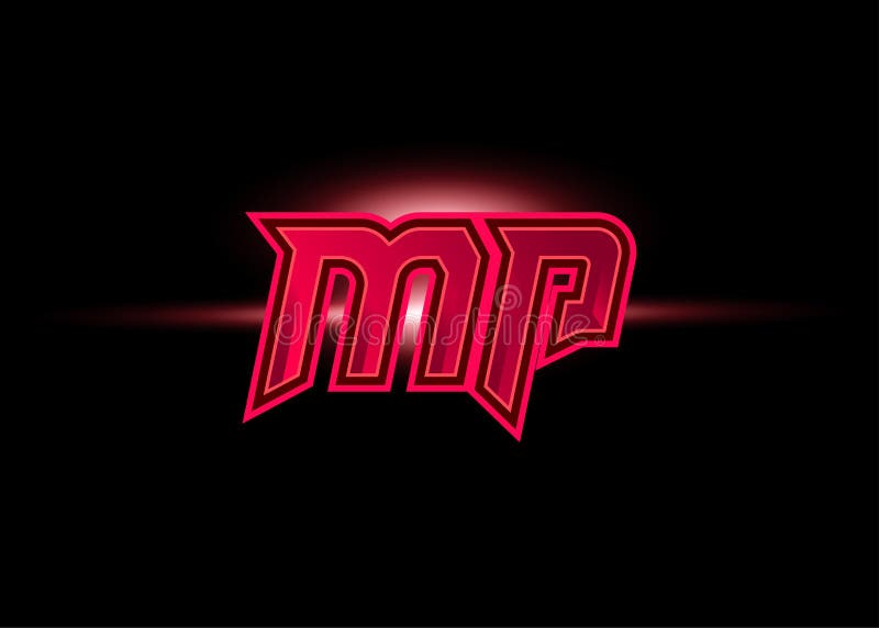 Initial Letters MP Esport Style Fit For Gaming, Twitch, Youtube. Vector ...