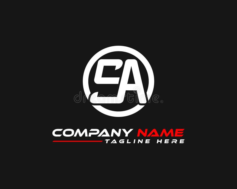 Initial Letters SA, AS Combination Minimal Logo Design Template. Stock ...