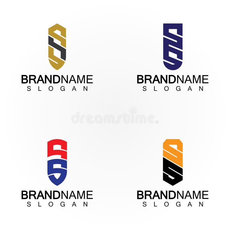 Initial Letters SS Logo Design Vector Template Stock Vector ...