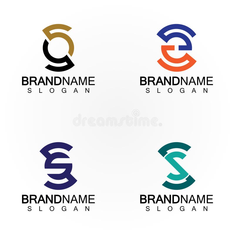 Initial Letters SS Logo Design Vector Template Stock Vector ...