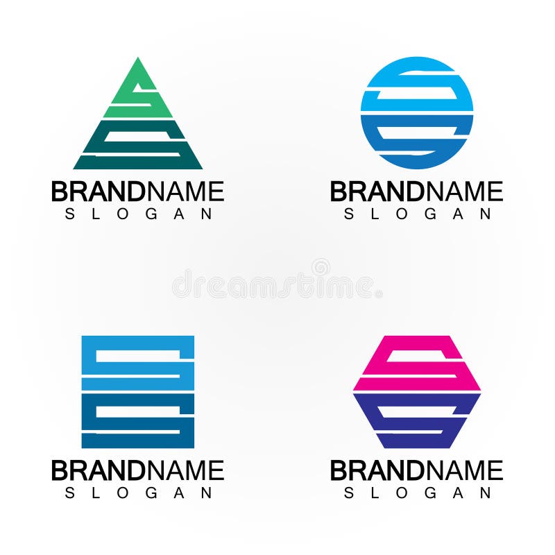 Initial Letters SS Logo Design Vector Template Stock Vector ...