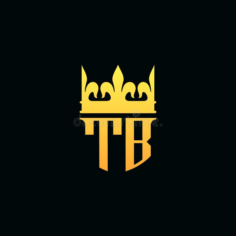 Initial Letters TB Logo Monogram Emblem Style with Crown Stock Vector ...