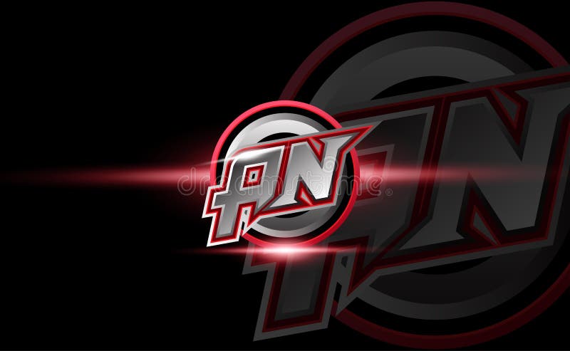 Initial Letters AN, Vector Monogram Logo Design For Esport, Twitch And ...