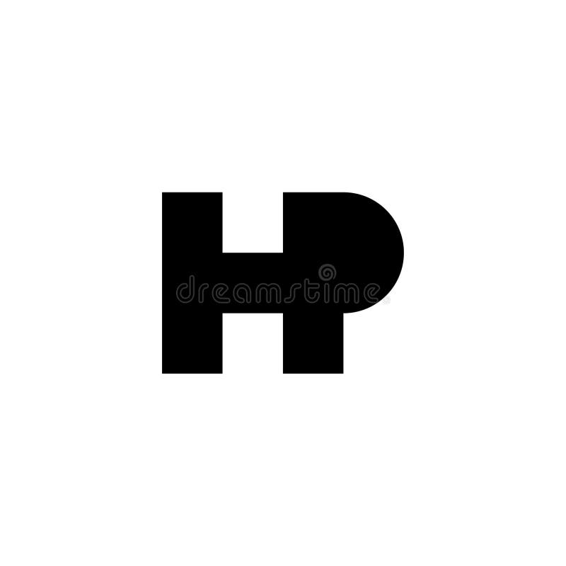 Initial Lettr HP Logo Vector Stock Vector - Illustration of diagram ...