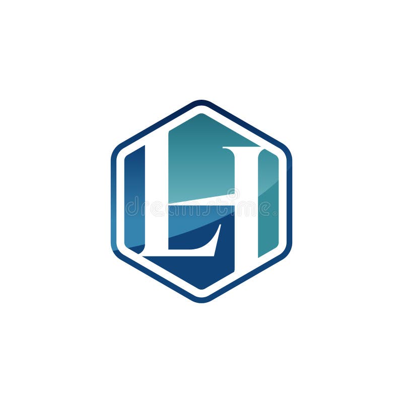 Initial LH Letter Logo Design Template Vector Stock Vector ...