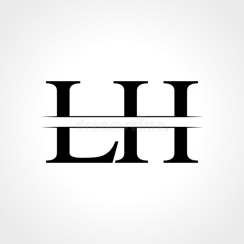 Vector Initial LH Logo 3 stock vector. Illustration of protection ...