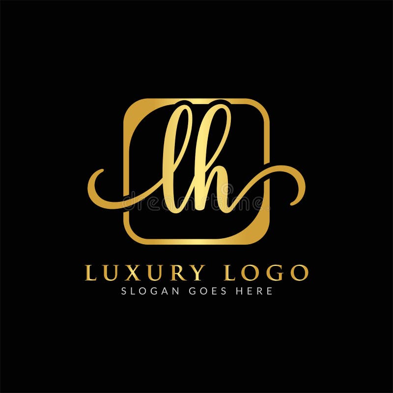 Initial LH Letter Logo Design Vector Template. Luxury Letter LH Logo ...