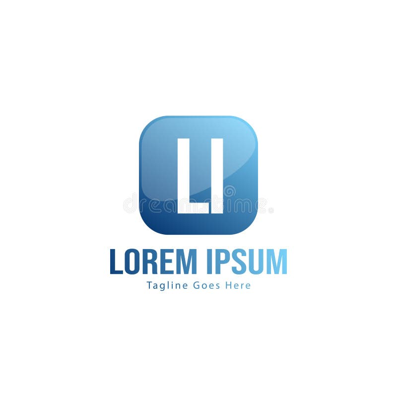 Initial LI Logo Template with Modern Frame. Minimalist LI Letter Logo ...