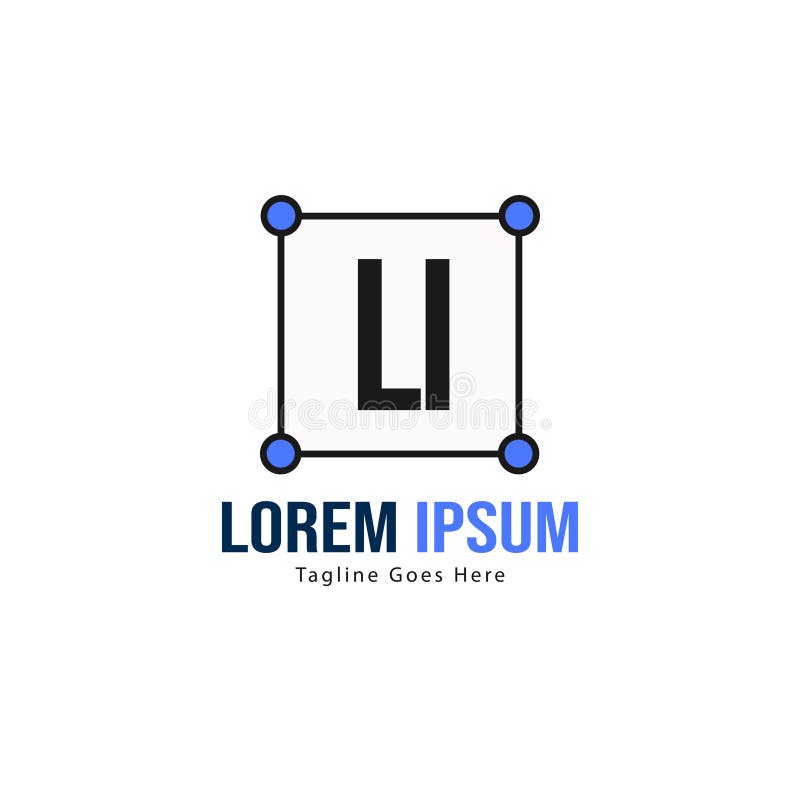 Initial LI Logo Template with Modern Frame. Minimalist LI Letter Logo ...