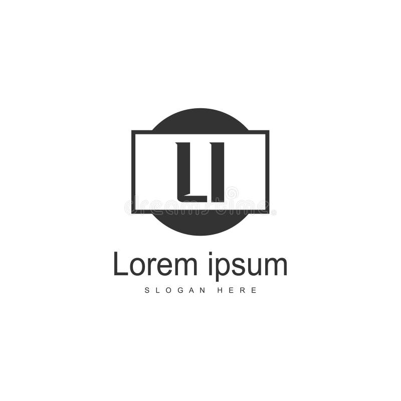 Initial LI Logo Template with Modern Frame. Minimalist LI Letter Logo ...