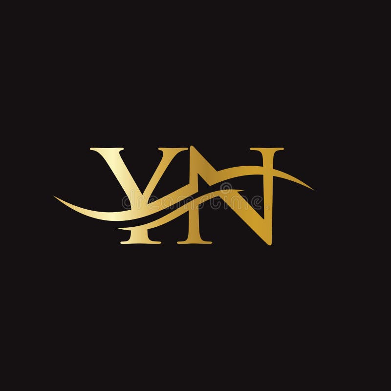 Initial Linked Letter YN Logo Design. Modern Letter YN Logo Design ...