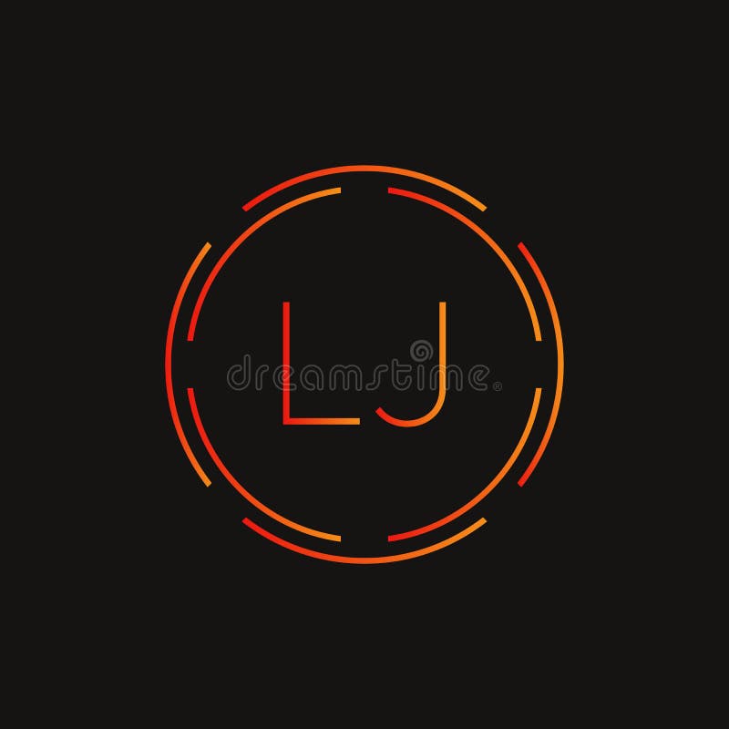 Monogram Design Initials LJ Stock Illustration - Illustration of ...