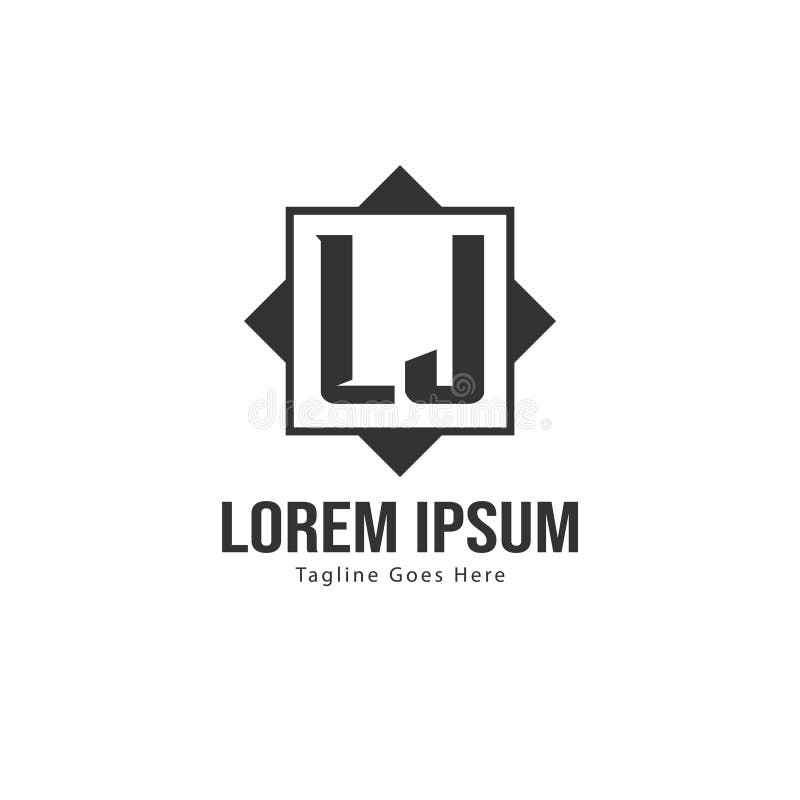 Initial LJ Logo Template with Modern Frame. Minimalist LJ Letter Logo ...
