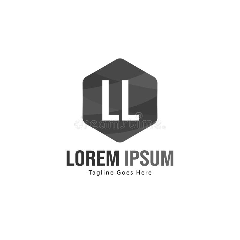Initial LL Logo Template with Modern Frame. Minimalist LL Letter Logo ...