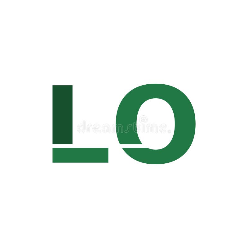 Initial LO Letter Logo Design Isolated on White Background Stock Vector ... Initial LO Letter Logo Design Isolated on White Background Stock Vector ...