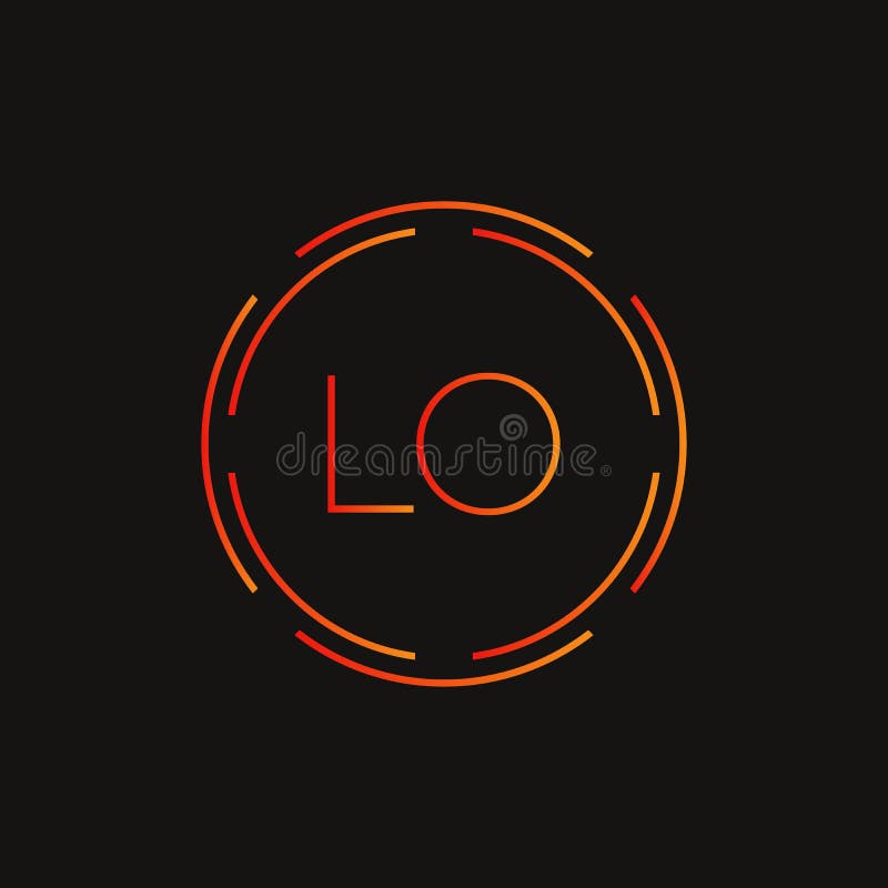 Initial LO Letter Logo Design Vector Template. Abstract Letter LO Logo ...