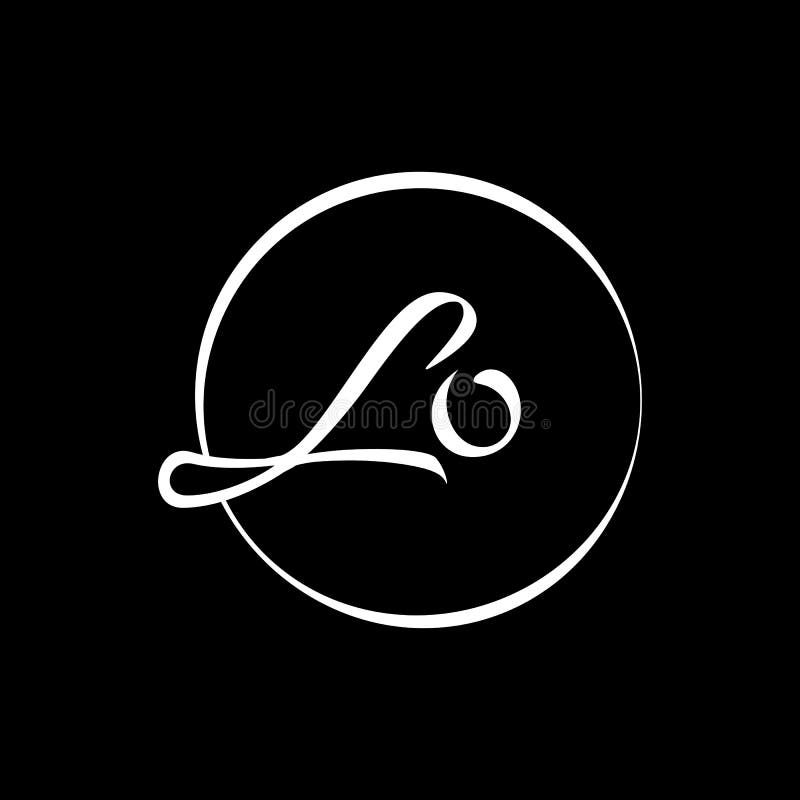 Initial LO Letter Logo Design Vector Template. Abstract Script Letter ...