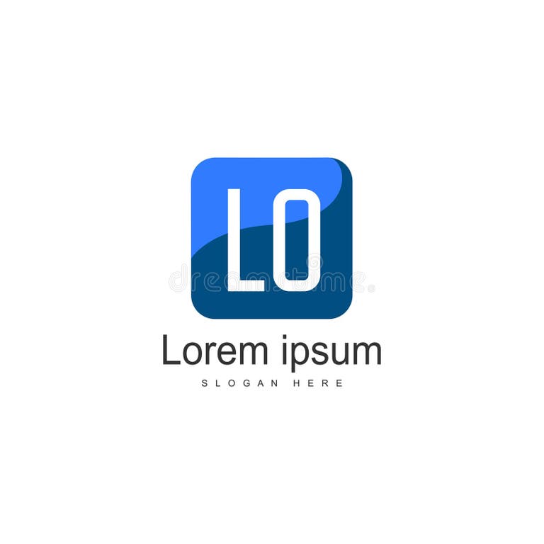 Initial LO Logo Template with Modern Frame. Minimalist LO Letter Logo ...