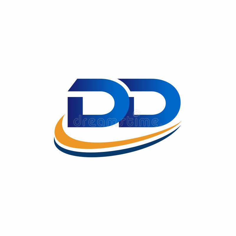 Initial logo design dd stock vector. Illustration of logotype - 100926514