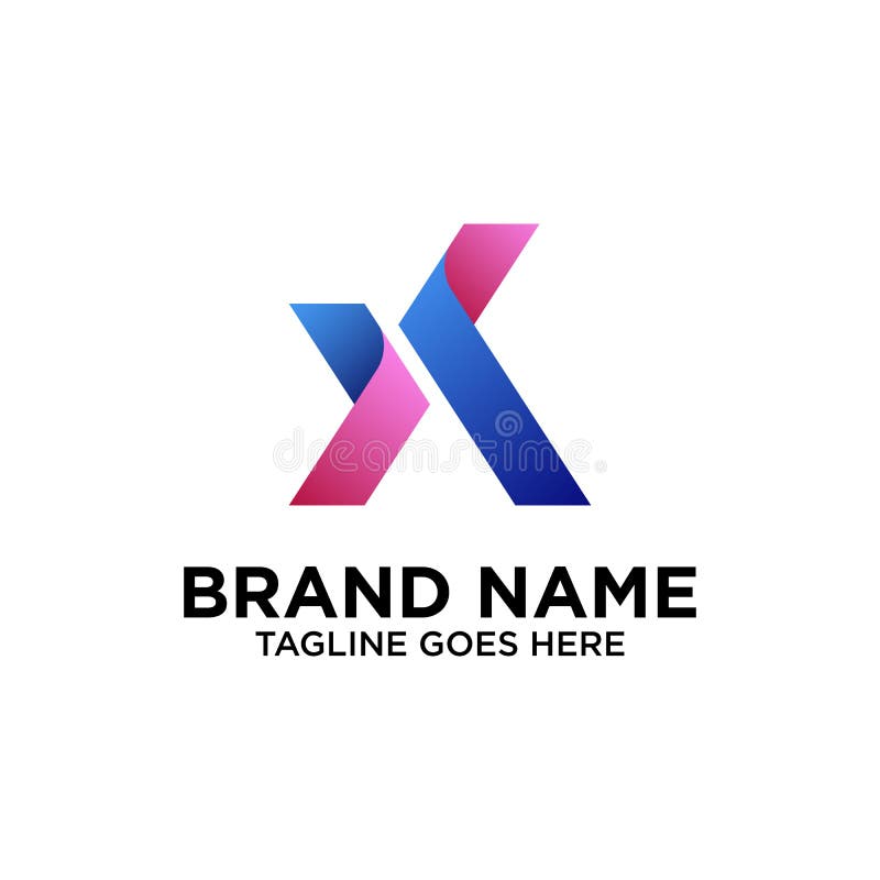 Initial X Logo Design Inspiration Stock Vector - Illustration of brand ...
