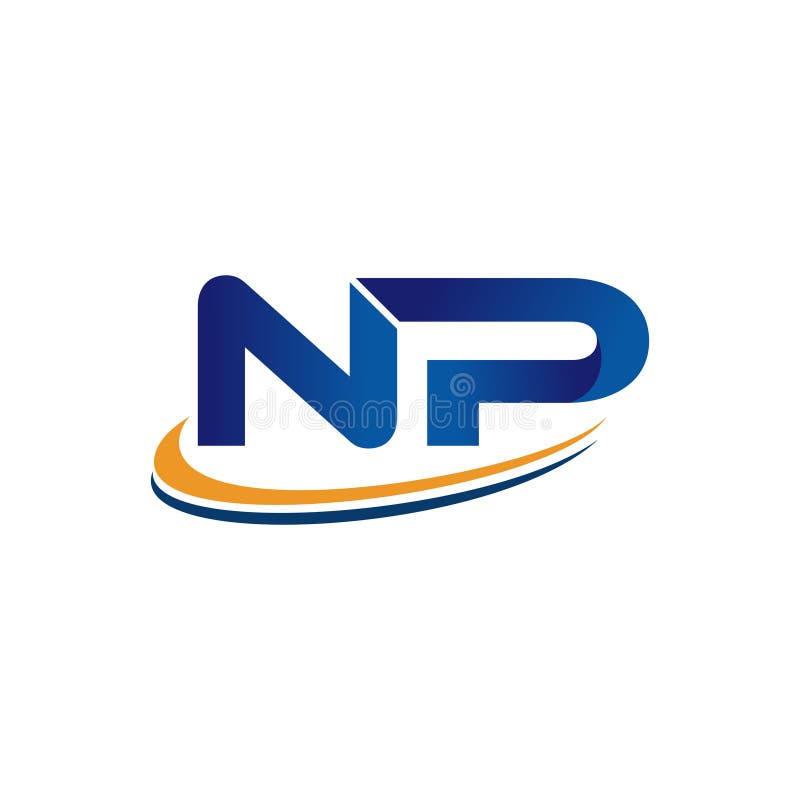 Initial logo design np stock vector. Illustration of sport - 100926666