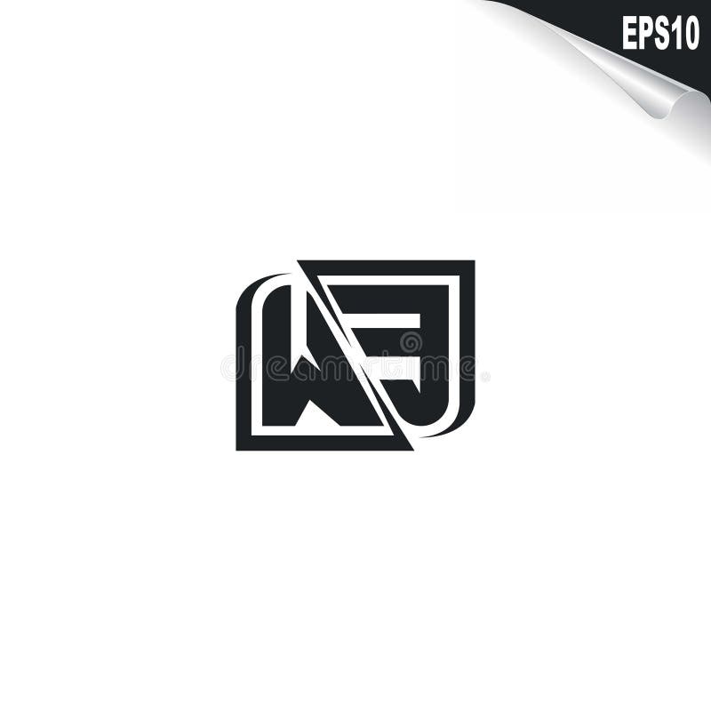 Initial we Logo Design with Shape Style, Logo Business Branding Stock ...