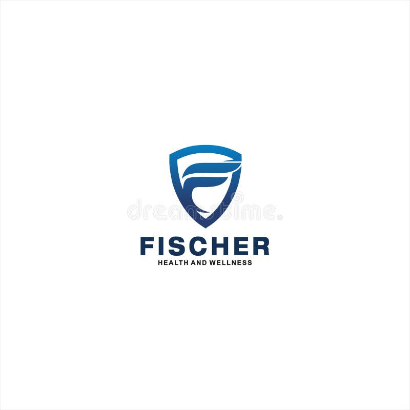 Fischer Logo Design Idea and Inspiration Stock Vector - Illustration of ...