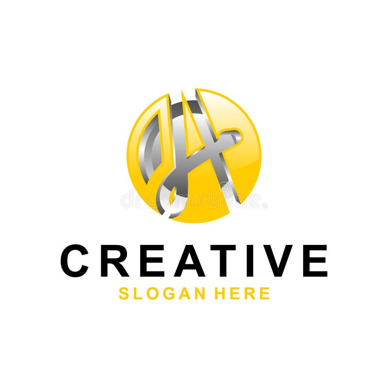 Initial Logo a Globe Circle Design Vector, Usable for Business and ...